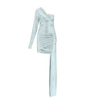 Off-White Asymmetric One-sleeved Dress - Blue