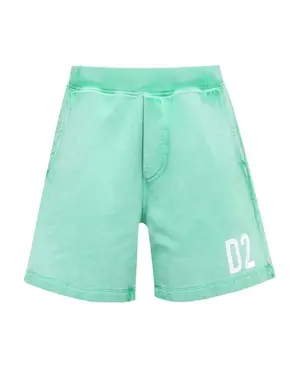 Dsquared2 Logo-print Cotton Track Shorts - Green