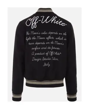 Off-White Logo Detailed Bomber Jacket