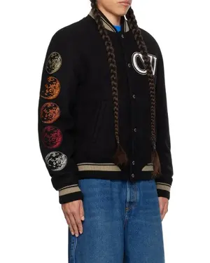 Off-White Logo Detailed Bomber Jacket