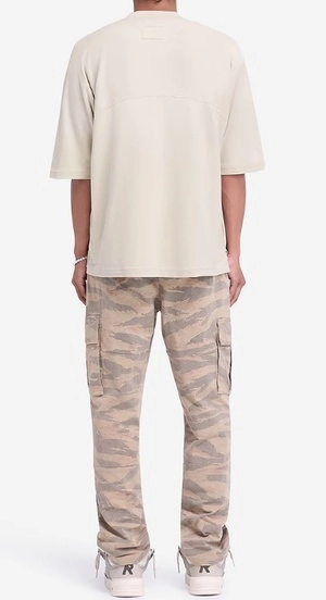 REPRESENT Seam-detail T-shirt - Oat