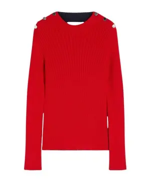 Sportmax Button-down Slim-fit Sweater - Red