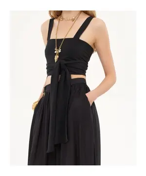 Chloé Crepe De Chine Cropped Top