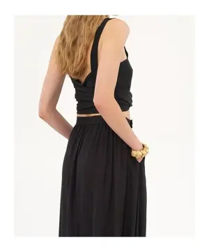 Chloé Crepe De Chine Cropped Top