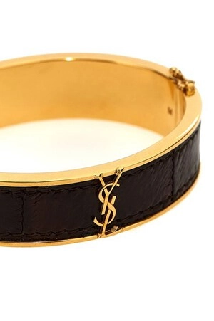 Saint Laurent Cassandre Plaque Bracelet