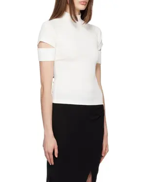 Helmut Lang Cut-out Sleeves Blouse
