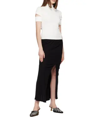 Helmut Lang Cut-out Sleeves Blouse
