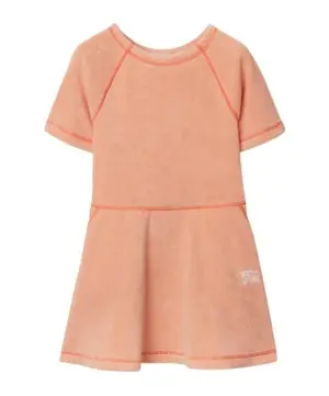 Burberry Embroidered Towelling Dress - Nude