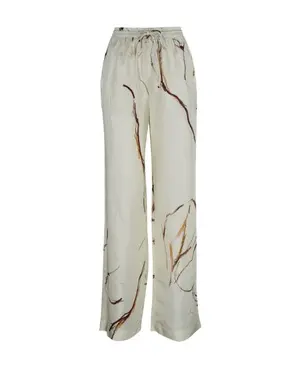 Nanushka Drawstring Wide-leg Trousers - Nude
