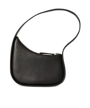 THE ROW Zipper Shoulder Bag - Black