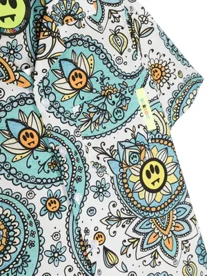BARROW Paisley-print Short-sleeved Shirt