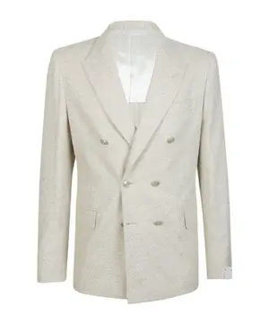 Eleventy Long-sleeved Suit Coat - Sand-colored