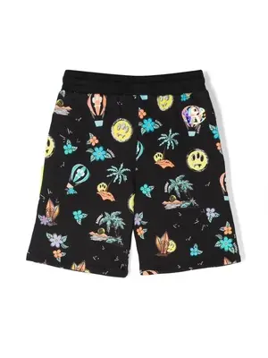 BARROW Graphic-print Track Shorts
