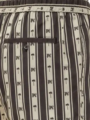 Palm Angels Monogram Printed Drawstring Shorts
