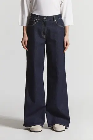 Peserico Logo-patch Five-pocket Denim Jeans - Black