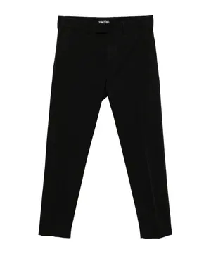 TOM FORD Tapered-leg Trousers - Black