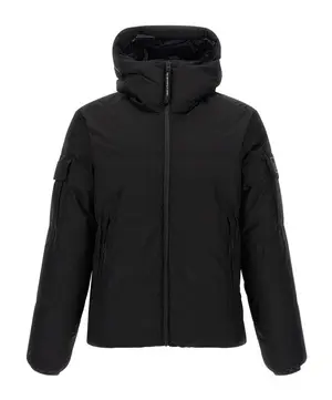 C.P. COMPANY Series Pertex Hooded Down Jacket - Black