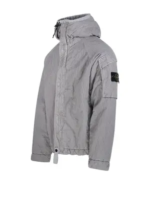 Stone Island Logo Patch Hooded Jacket