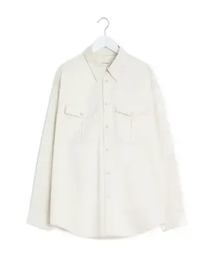 LEMAIRE Curved Hem Shirt - Off-white