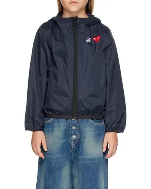 Play Comme Des Garcon X K-way Claude Hooded Rain Jacket