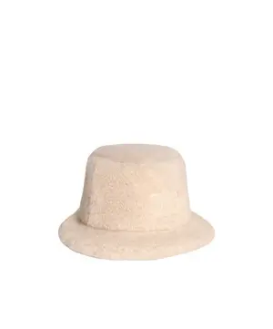 Celine Triomphe Bucket Hat In Sherpa Cashmere