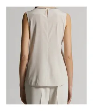 Peserico Embellished Sleeveless Top
