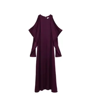 Simkhai Lovisa Cold-shoulder Midi Dress - Plum