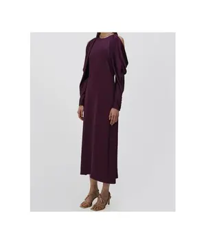 Simkhai Lovisa Cold-shoulder Midi Dress