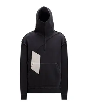 A-COLD-WALL* Half Zip Hoodie With Contrasting Panel