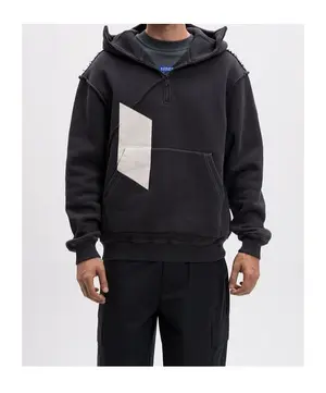 A-COLD-WALL* Half Zip Hoodie With Contrasting Panel