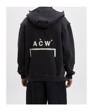 A-COLD-WALL* Half Zip Hoodie With Contrasting Panel