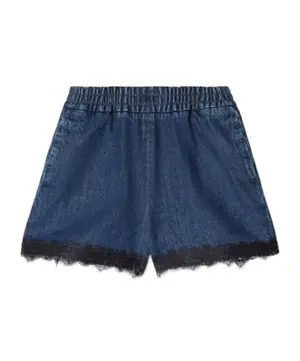 Off-White Lace-detailing Shorts - Blue