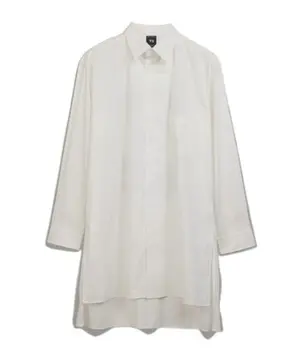 Y3 Graphic-printed Long Shirt - White