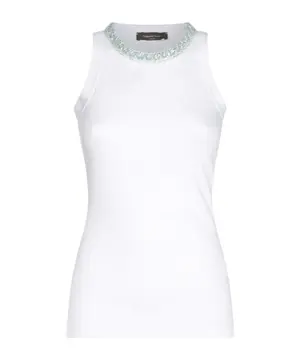 Fabiana Filippi Embellished Neck Tank Top