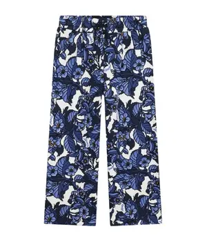 Kenzo All-over Print Cotton Jogging Trousers - Black/blue