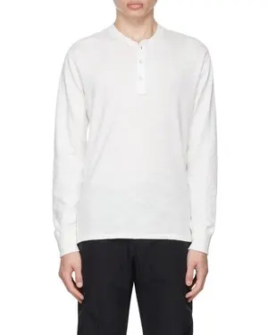 Rag & Bone Round Slit Collar Long-sleeved T-shirt
