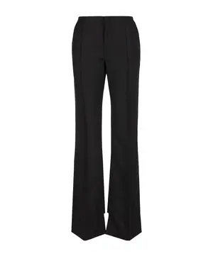 Chloé Low-waisted Tailored Trousers - Black