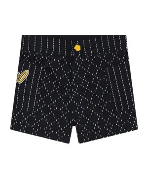 Kenzo Logo-appliqué Stitched Mini Shorts - Blue