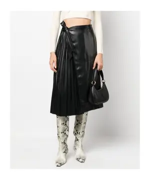 Simkhai Pleat-detail High-waist Skirt
