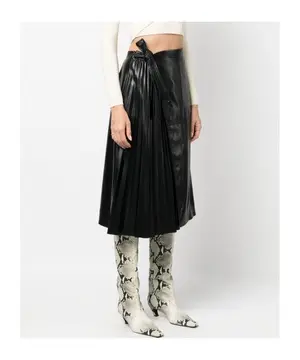 Simkhai Pleat-detail High-waist Skirt