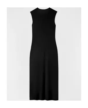 JIL SANDER Sleeveless Round Neck Jersey Slip Dress