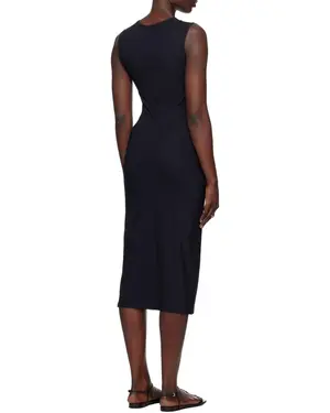 JIL SANDER Sleeveless Round Neck Jersey Slip Dress