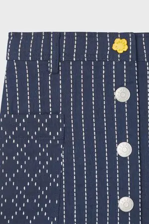Kenzo Striped High-waist Skirt