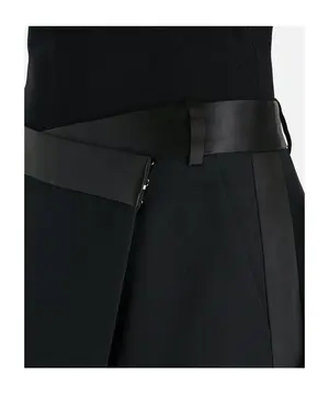 Simkhai Satin-belt Wrap Midi Skirt