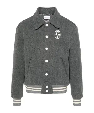 FAMILY FIRST Long-sleeved Casual Jacket - Black