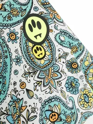 BARROW All-over Graphic Print Hoodie