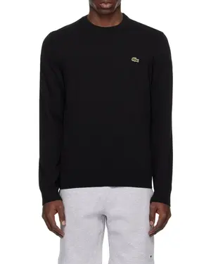 Lacoste Logo Patch Crewneck Knitted Jumper