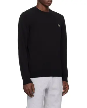 Lacoste Logo Patch Crewneck Knitted Jumper
