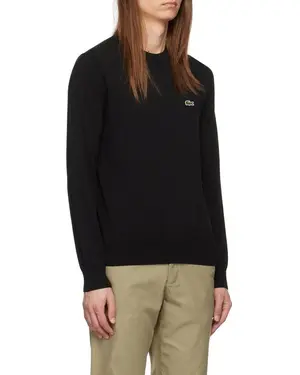 Lacoste Logo Patch Crewneck Knitted Jumper