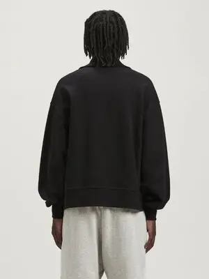 Palm Angels Logo-embroidered Half-zip Sweatshirt